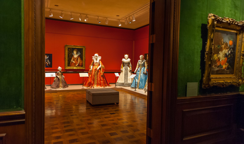 Installation view of exhibition galleries at The Frick Art Museum ...
