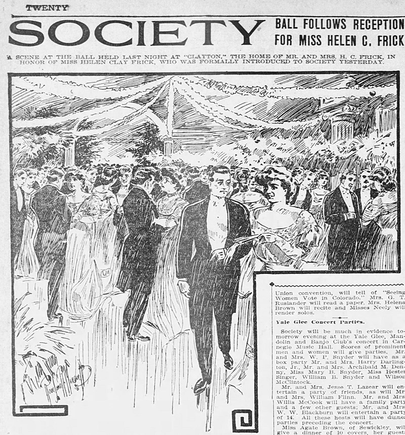 A Holiday Whirl Into Society: Celebrating Helen Clay Frick's 1908 ...